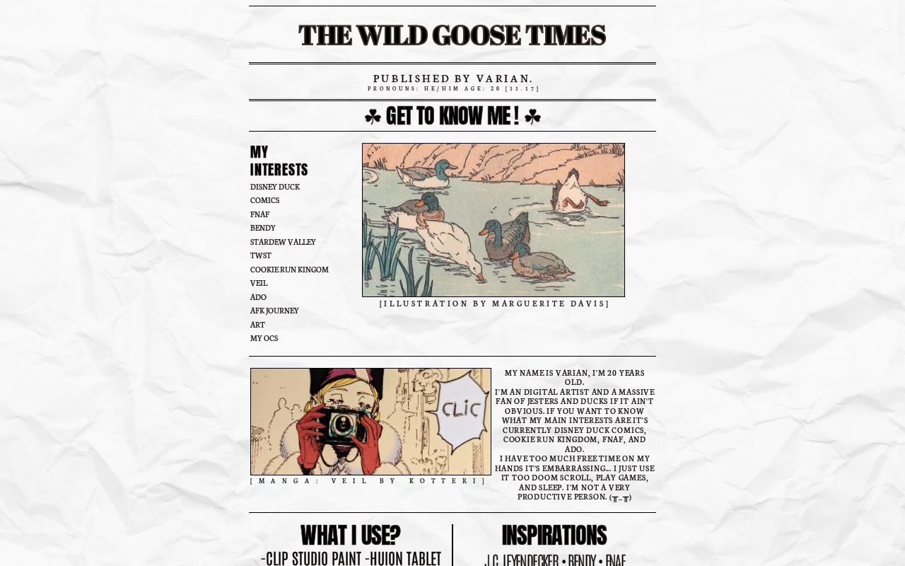 THE WILD GOOSE CHASE